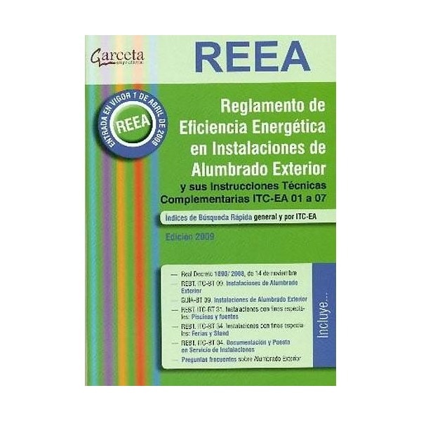 Reglamento de eficiencia energética en instalaciones de alumbrado exterior (Tapa blanda ...