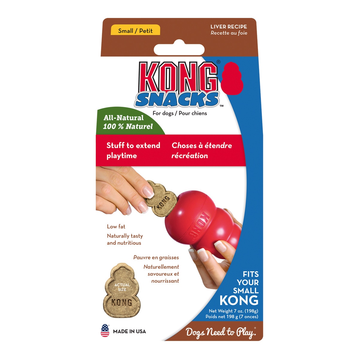 Snacks para perros adultos pequeños Kong hígado 198 g · Kong · El Corte ...