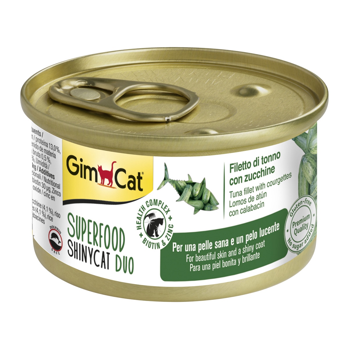 Snack para gatos adultos Gimcat Shiny Cat Duo atún y calabacín 70 g · GimCat · El Corte Inglés