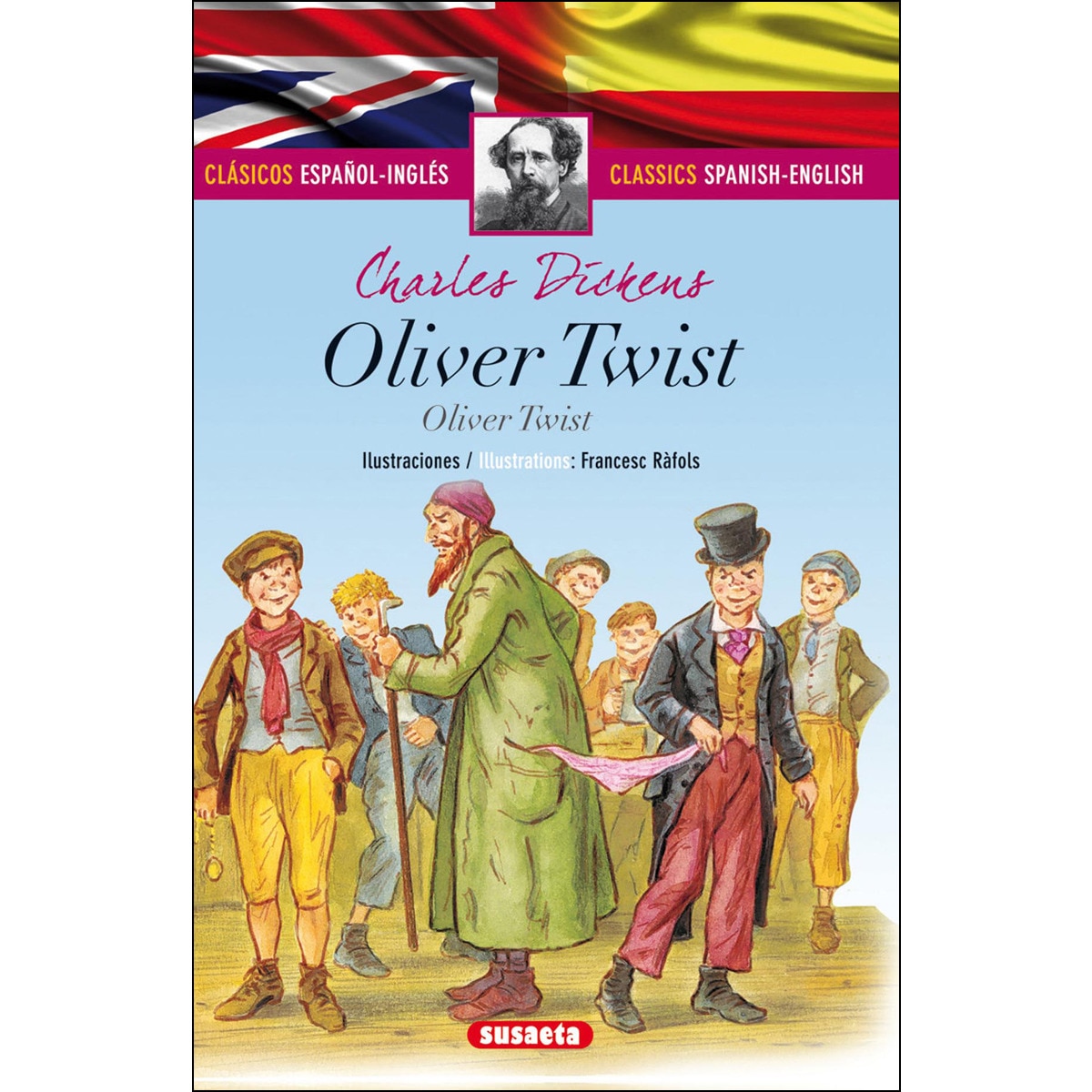 Capa Do Livro Oliver Twist Grandes Clássicos: Charles Dickens Para
