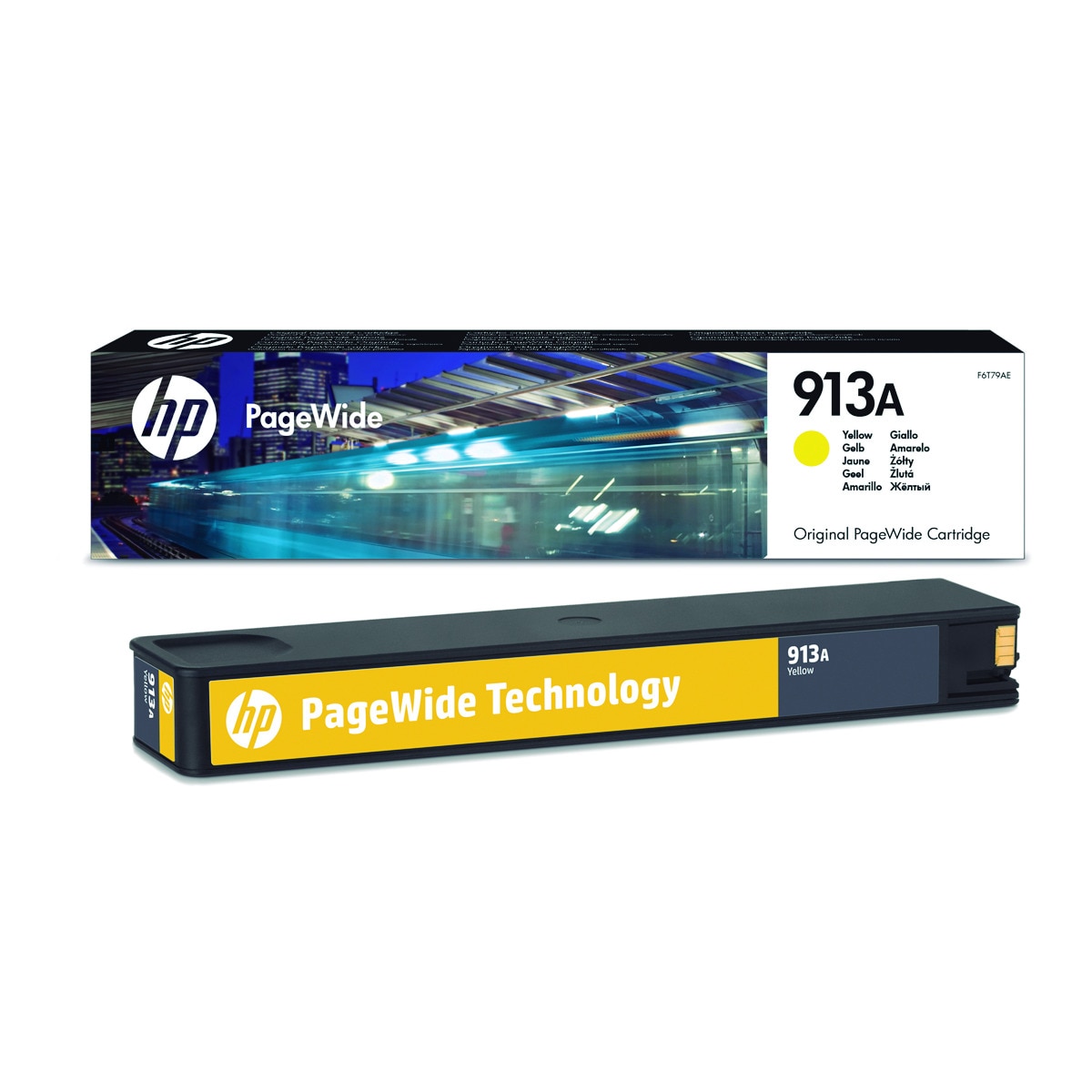 Cartucho de tinta original HP PageWide 913A amarillo (F6T79AE) · HP ...