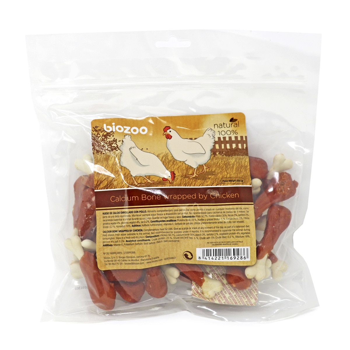 Snack para perros Biozoo Huesos de calcio 500 g · Biozoo · El Corte Inglés