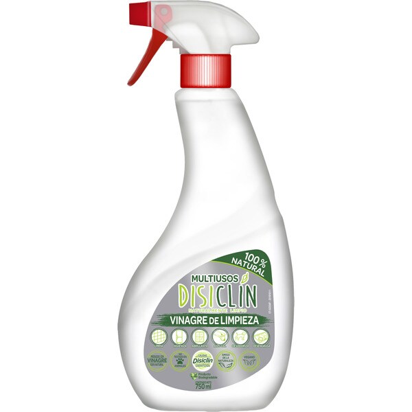 Comprar vinagre de limpieza multiusos spray 750 ml · DISICLIN ...