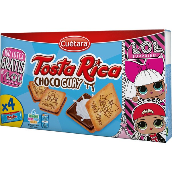 Comprar Choco Guay galletas tostadas rellenas de chocolate y crema de ...