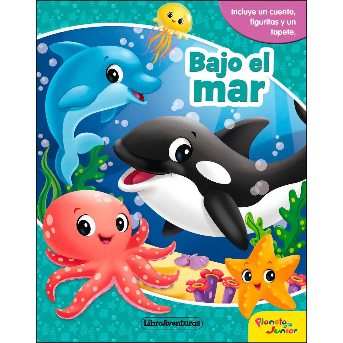 Bajo el mar. Libroaventuras: Incluye un tablero y figuras para jugar ...