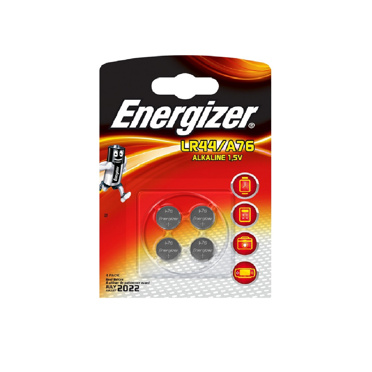 Pila tipo botón alcalina LR44 / A76 · ENERGIZER · El Corte Inglés