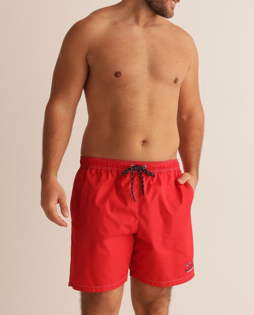 Bañador Bermuda De Hombre Liso Rojo Tallas Grandes · Paul And Shark · El