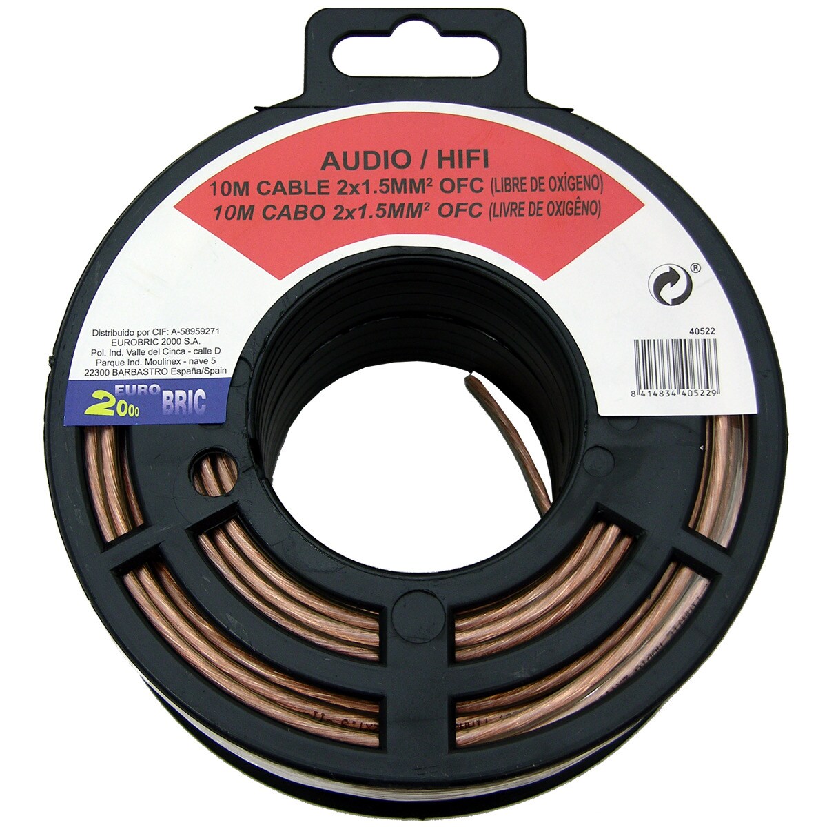 Cable Paralelo Audio HiFi 2 X 1 5 Mm OFC EUROBRIC El Corte Ingl s cable-paralelo-audio-hifi-2-x-1-5-mm-ofc-eurobric-el-corte-ingl-s