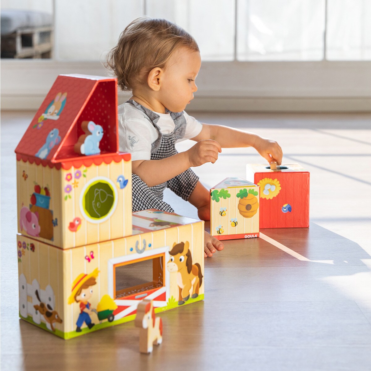 Juguete de Madera educativo para construir una granja de animales My ...