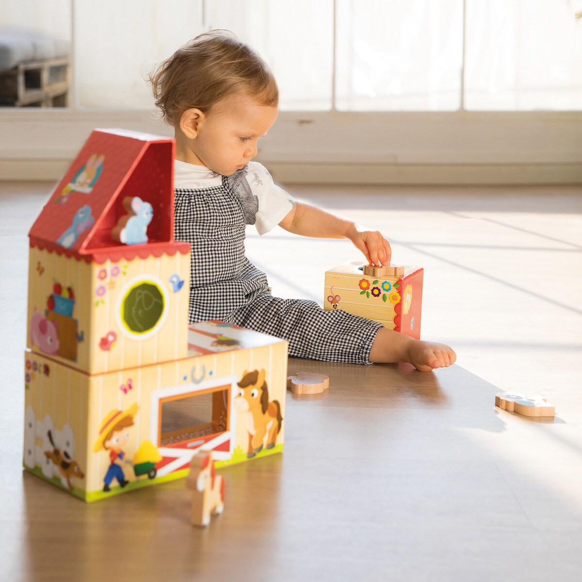 Juguete de Madera educativo para construir una granja de animales My ...