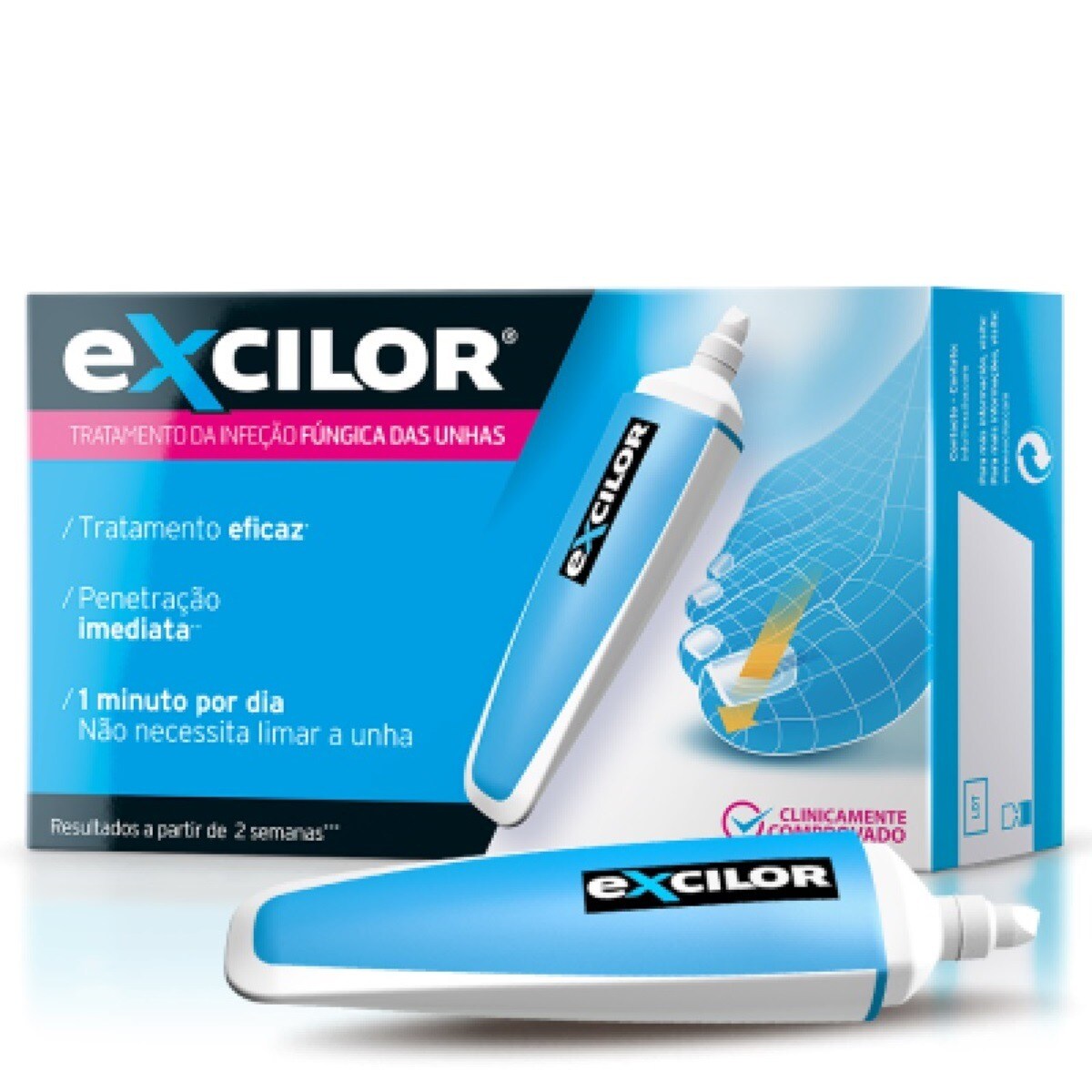 Excilor Caneta Tratamento da Infeção Fúngica das Unhas - 3,3 ml ...