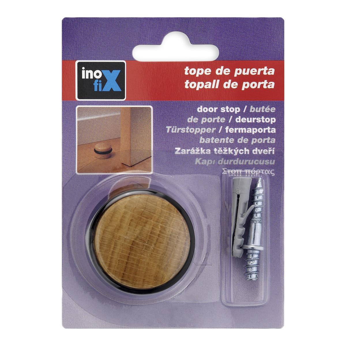 Tope Cilíndrico Madera Fijación Tornillos · Inofix · El Corte Inglés