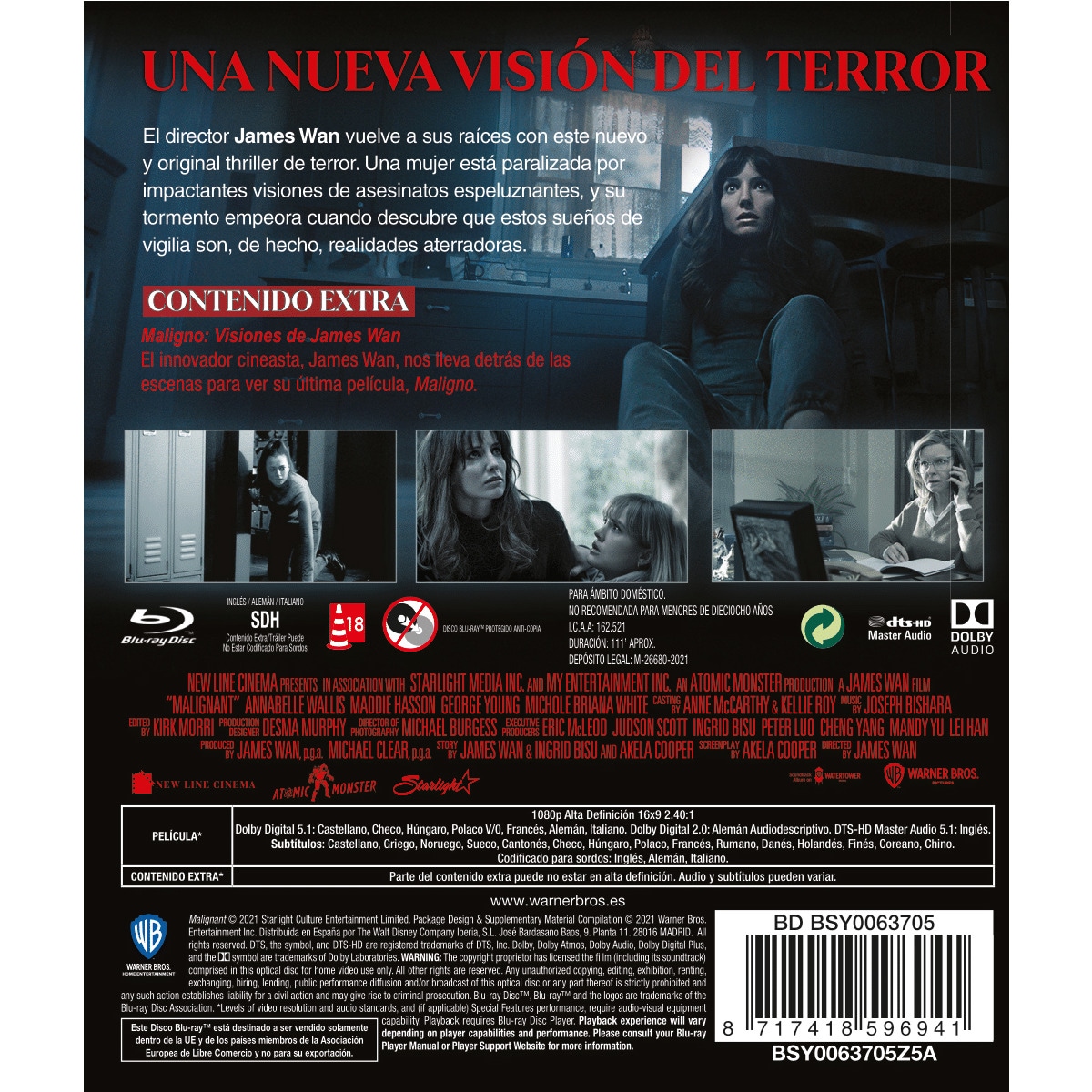 Maligno (Blu-Ray) · Warner · El Corte Inglés