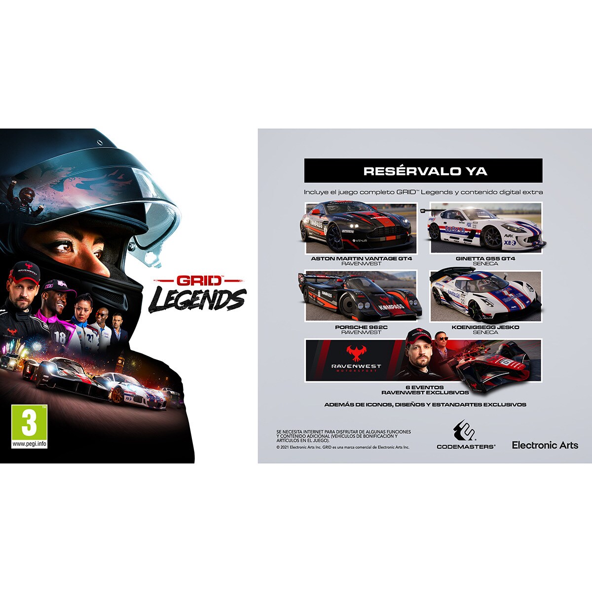 Grid Legends PlayStation 5 · EA Games · El Corte Inglés