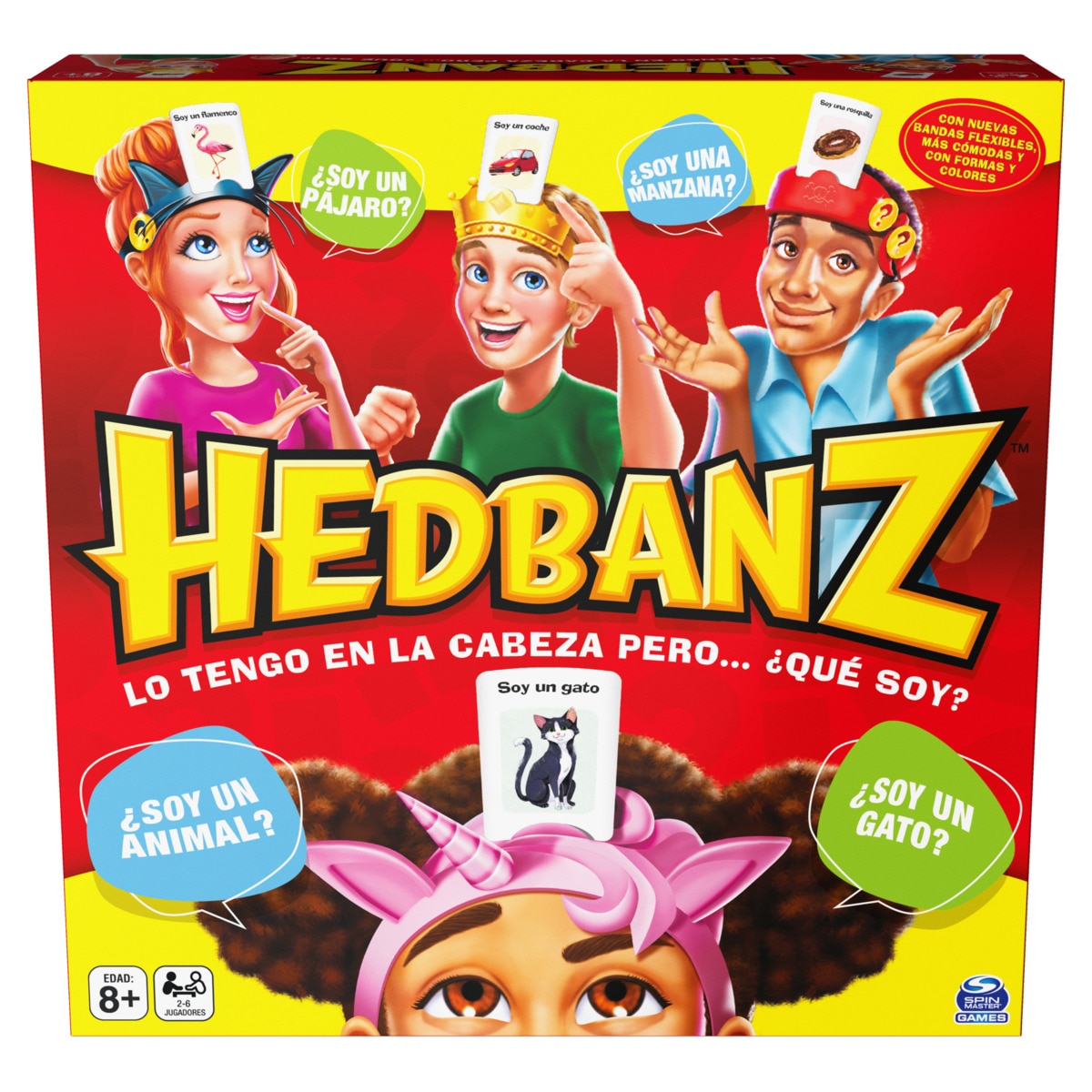 Juego de adivinar ¿Qué tengo en la cabeza? Hedbanz Family Spin Master ...