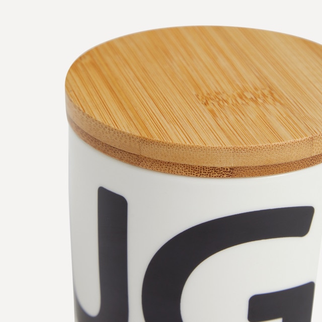 Bote de azúcar de porcelana con tapa de madera El Corte Inglés · El ...