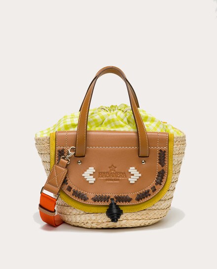 Bolso shopping de rafia y piel · HABANERA CUBA LAB · El Corte Inglés