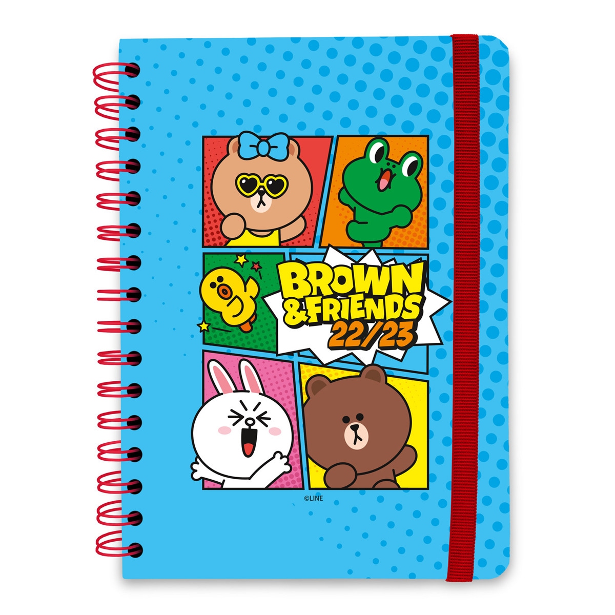 Agenda 2022/2023 A5 Semana Vista 12 Meses Line Friends Erik Azul ...