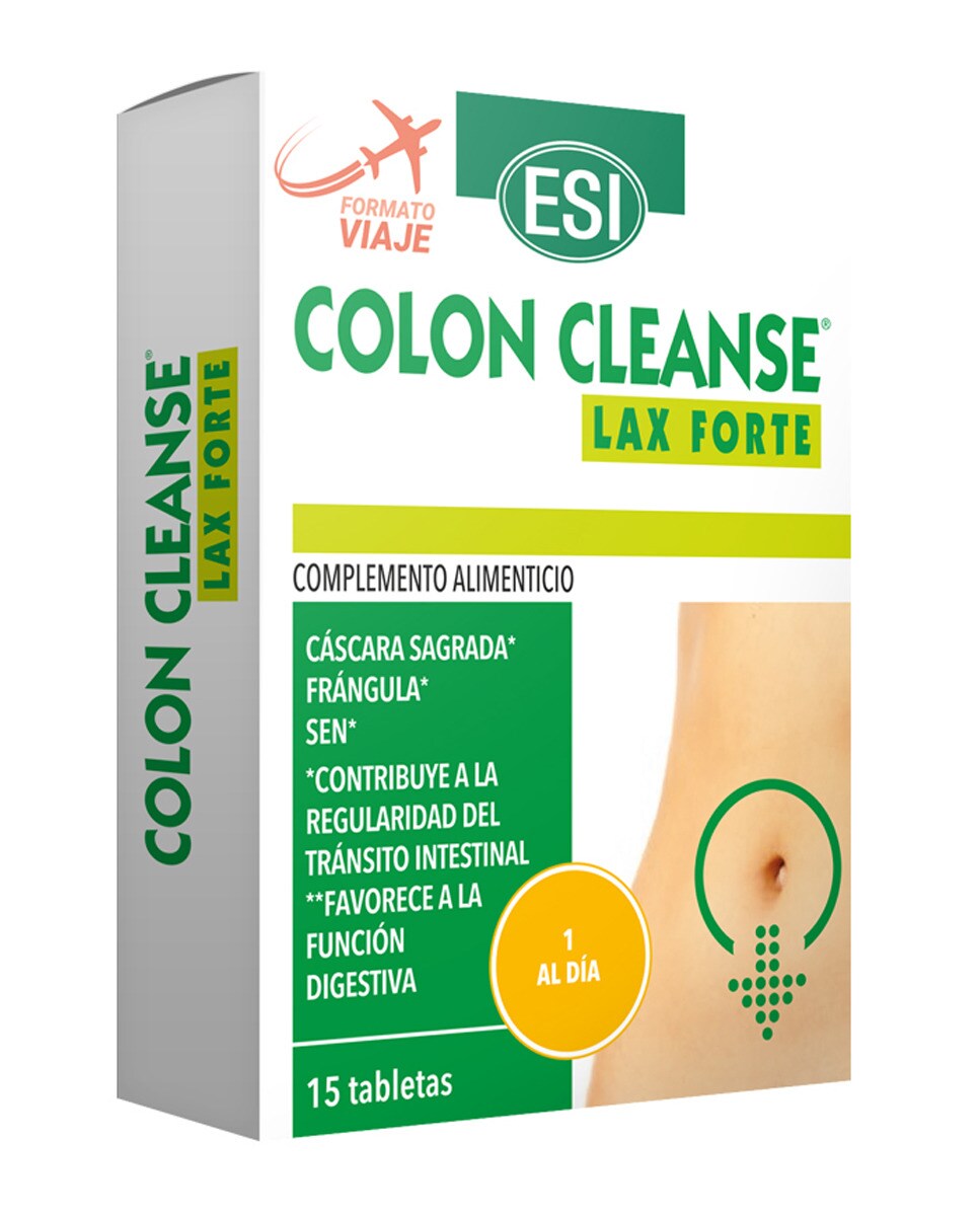 15 Tabletas Colon Cleanse Lax Forte Viaje ESI · ESI · El Corte Inglés