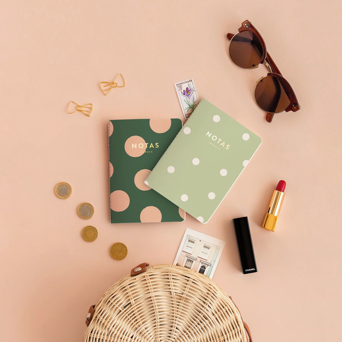 Set de 2 libretas de bolsillo matcha y bosque Charuca · Charuca · El ...