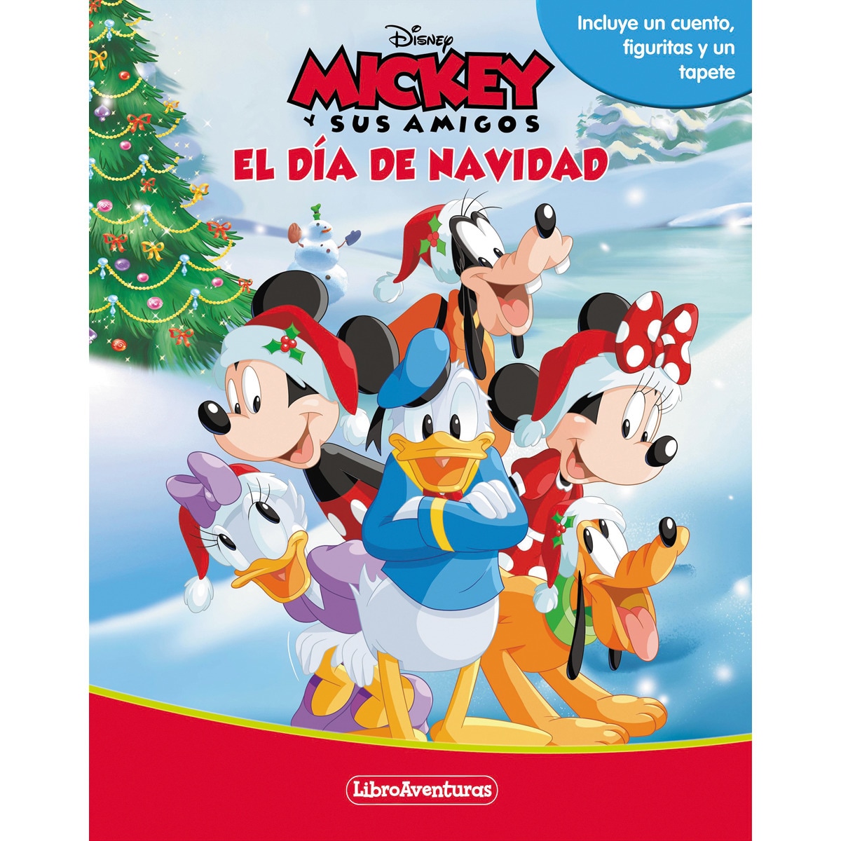 Mickey y sus amigos. El día de Navidad. Libroaventuras: Incluye un tablero y figuras para jugar ...