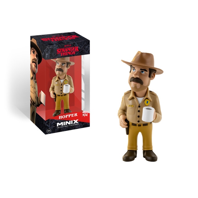 Figura coleccionable Minix Sheriff Jim Hopper Stranger Things · Minix ...