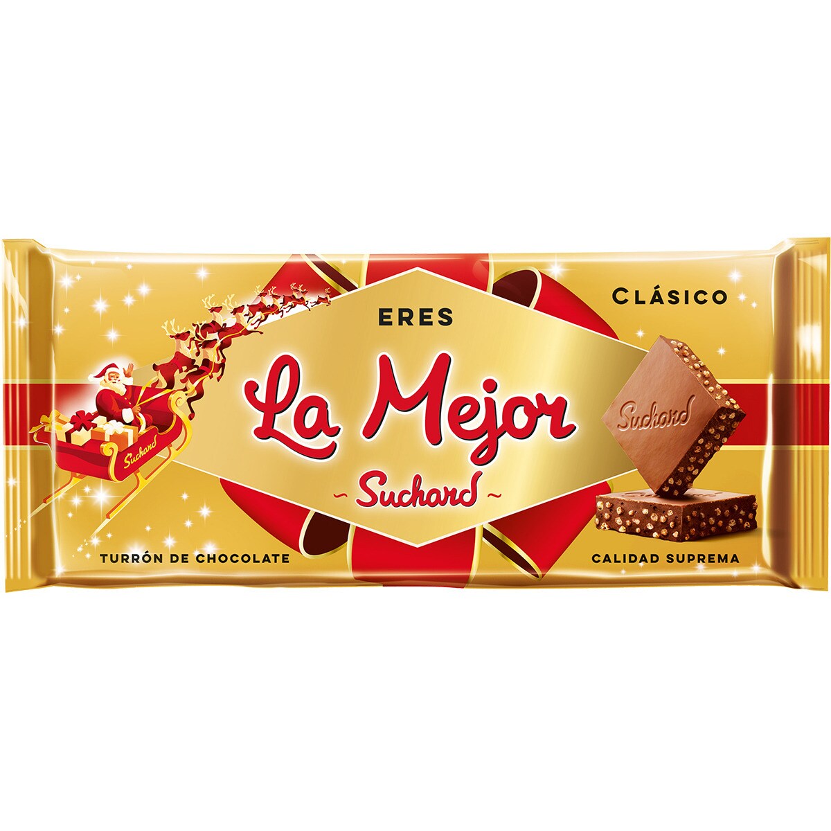 Turrón de chocolate crujiente clásico Calidad Suprema tableta 230 g ...