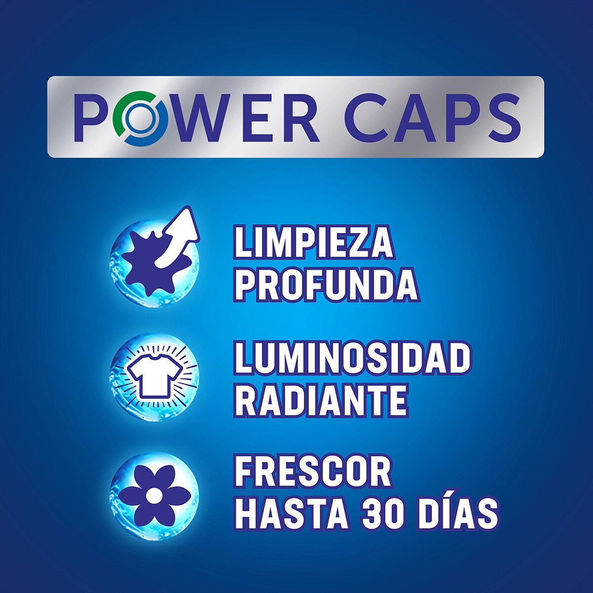 Power Caps detergente máquina líquido limpieza profunda fragancia ...