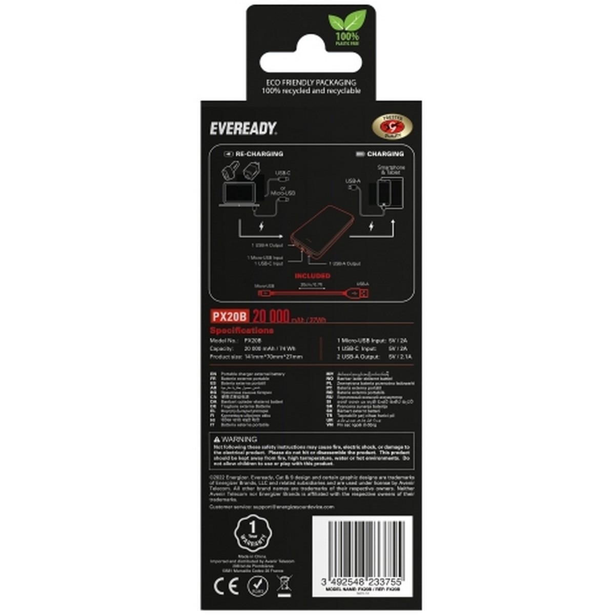 Powerbank Eveready 20.000mAh · EVEREADY · El Corte Inglés