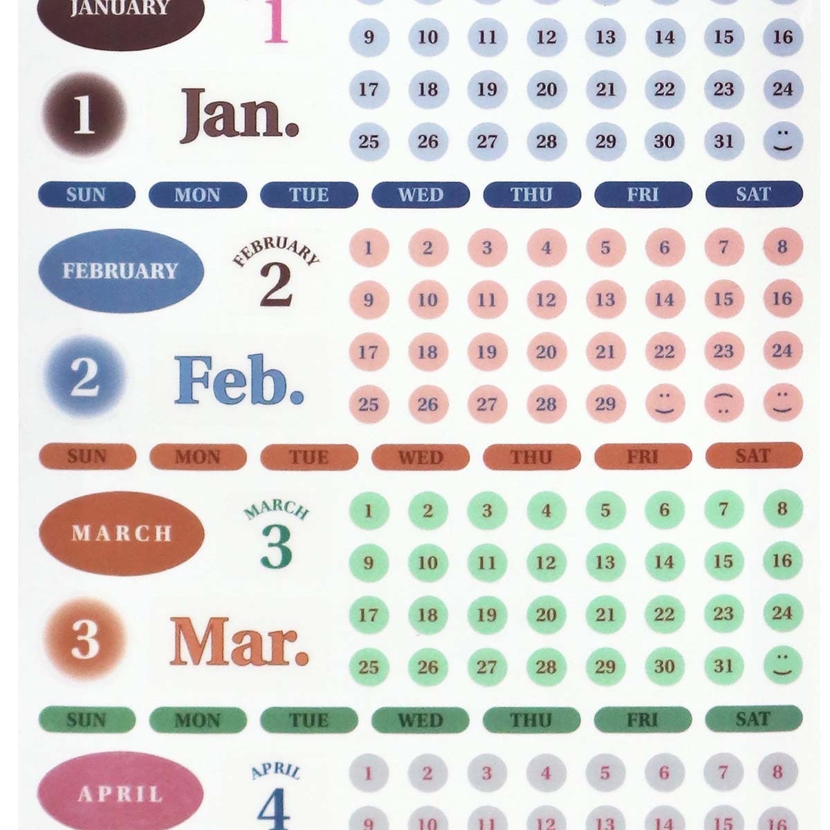 Pegatinas calendario Iconic Vintage · Iconic · El Corte Inglés