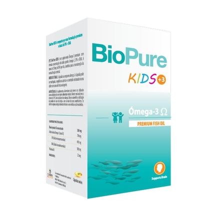 Suplemento Alimentar Biopure Kids Ómega 3 - 60 cápsulas · Y Farma · El ...