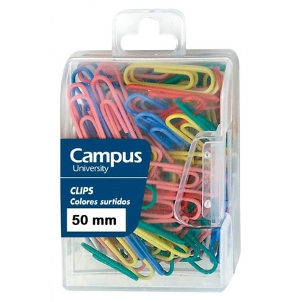 Caixa de Clips Coloridos 50mm, 30 Unidades · CAMPUS · El Corte Inglés