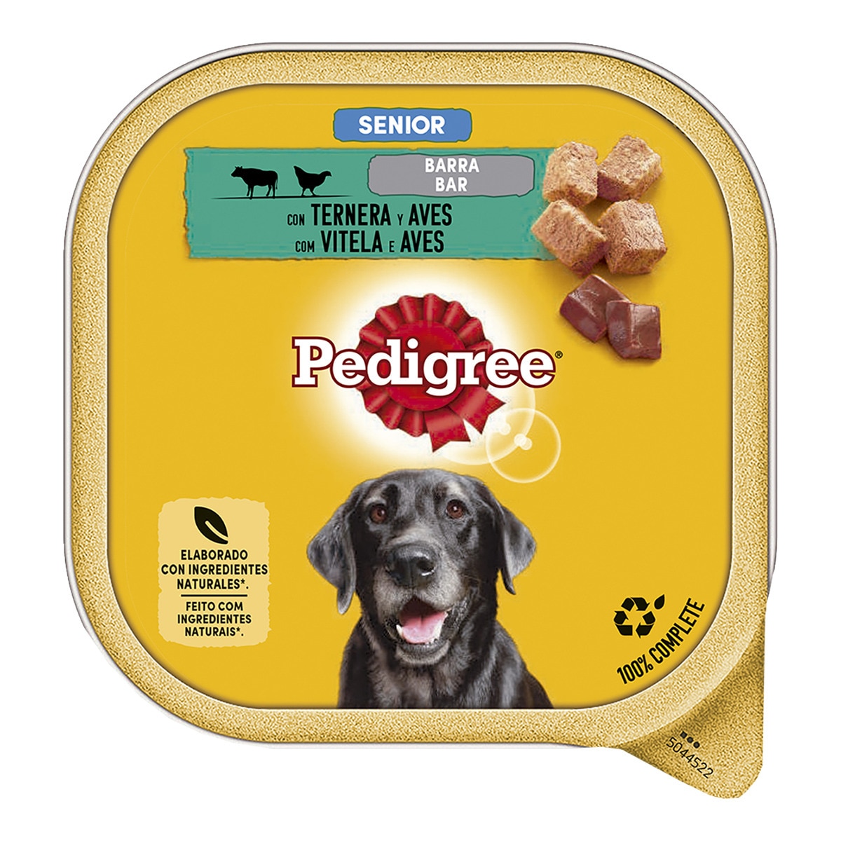 Comida húmeda para perros sénior Pedigree Tarrina paté ternera y aves ...