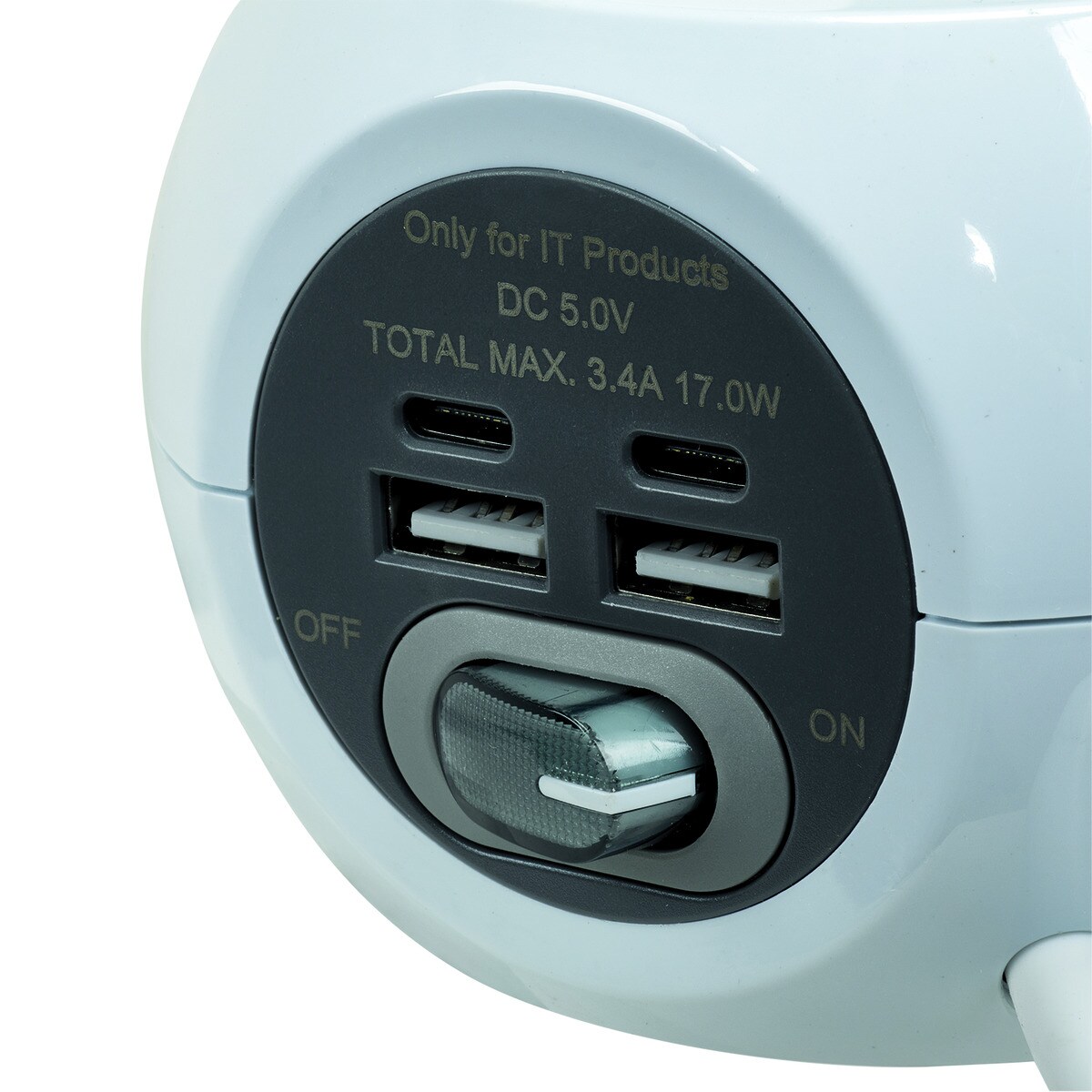 Regleta Eléctrica Combiball 3 tomas schuko + 2 tomas USB A + 2 tomas USB C · SIMON · El Corte Inglés