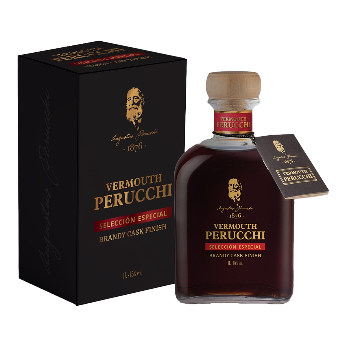 Estuche vermouth rojo Perucchi Selección Especial Brandy cask finish ...