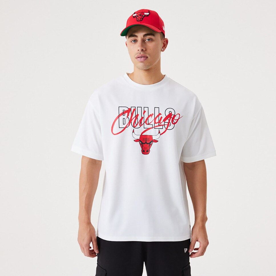 Camiseta de hombre Chicago Bulls script mesh oversized New Era · New ...