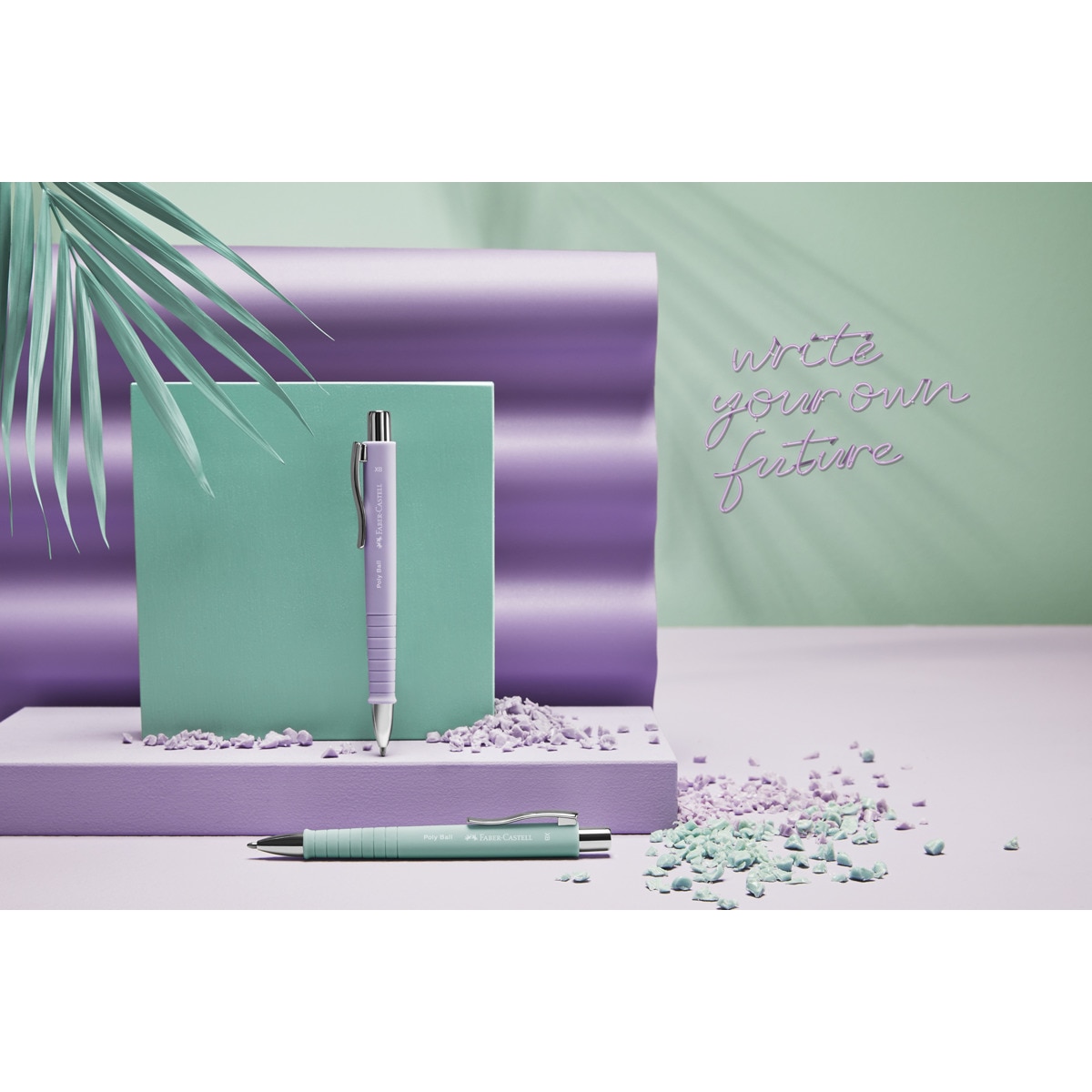 Bolígrafo con recambio en color azul indeleble Poly Ball XB Faber-Castell lila · Faber-Castell ...