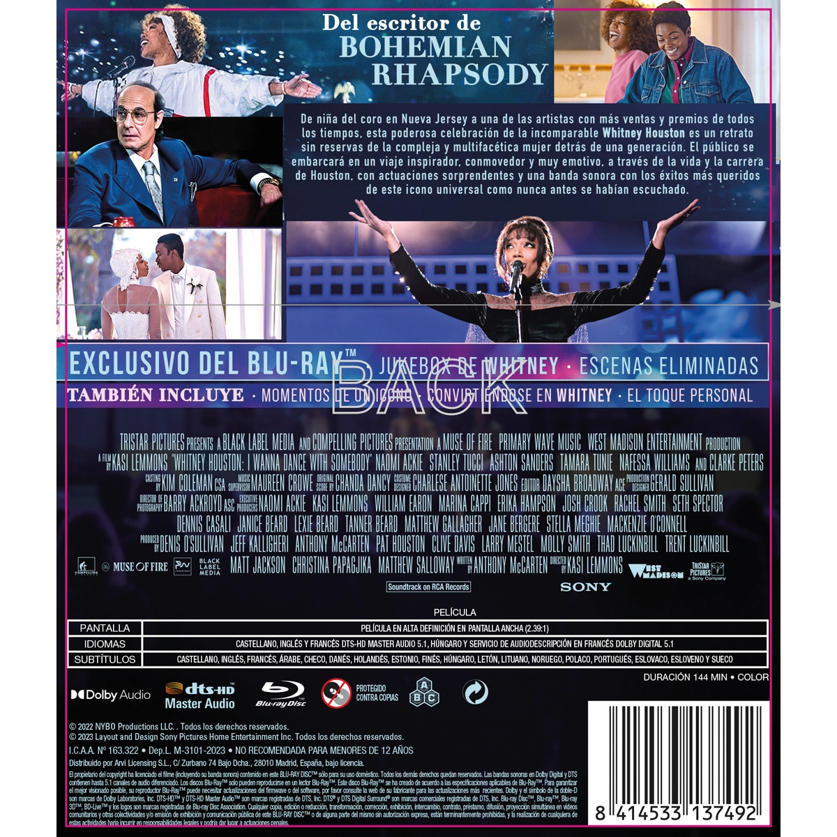 Whitney Houston: I Wanna Dance with Somebody (Blu-Ray) · SONY PICTURES HOME ENTERTAINMENT · El ...
