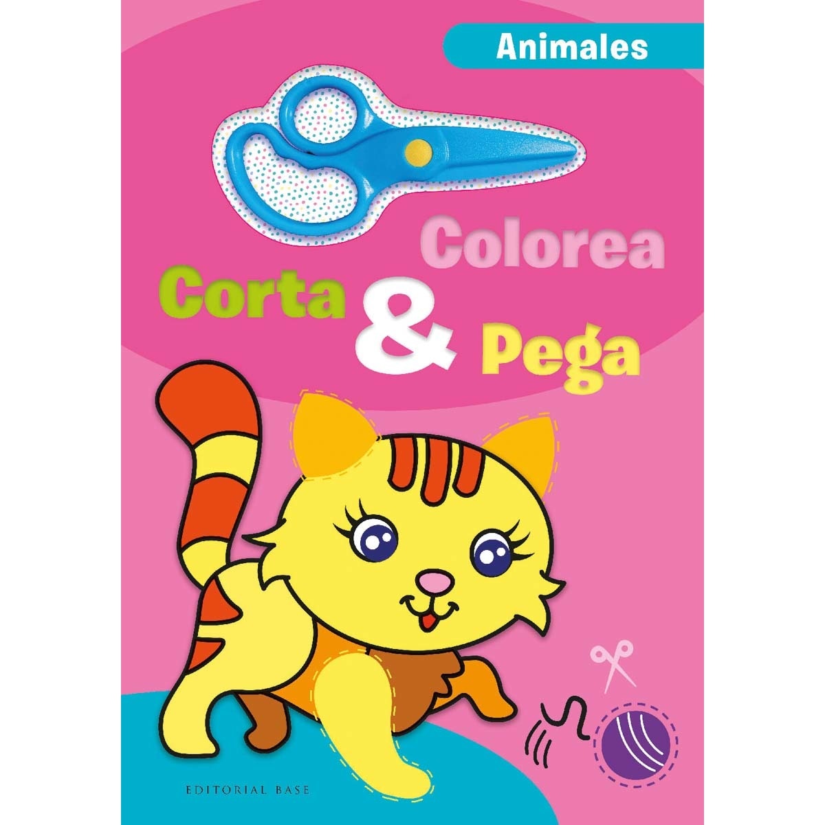 Colorea, corta y pega. Animales · BASE · El Corte Inglés
