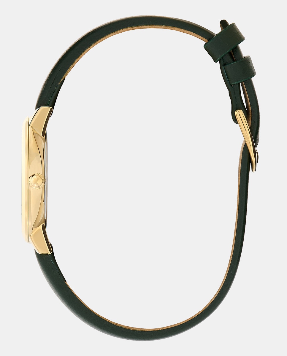 Reloj de mujer Ultra Slim Bee 24000017 de piel verde · Olivia Burton ...