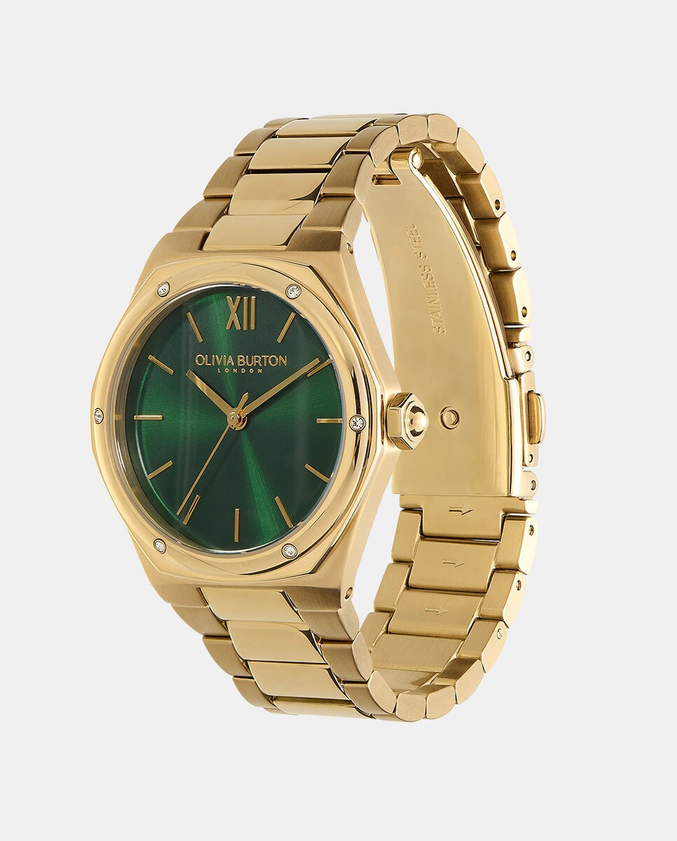 Reloj de mujer Hexa 24000029 de acero dorado · Olivia Burton · El Corte ...