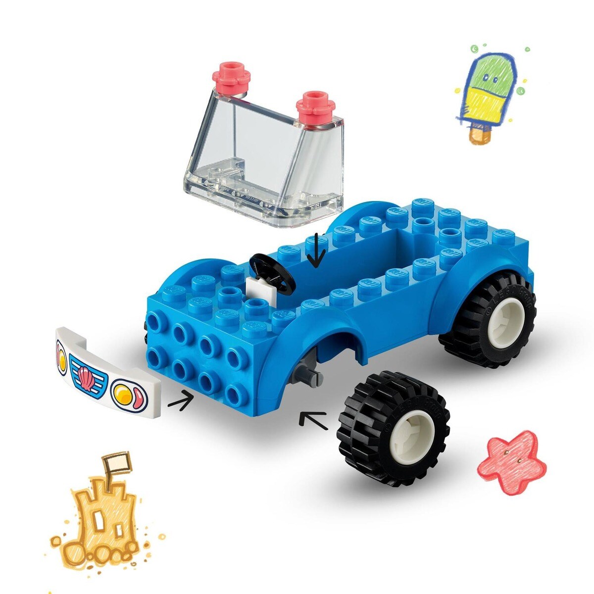 Vehículo para construir Divertido Buggy Playero LEGO Friends · LEGO ...