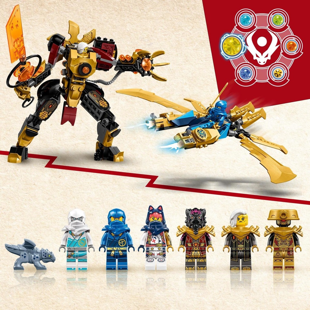 LEGO Ninjago Elemental Dragon vs. Empress Dragons Rising LEGO Ninjago ...