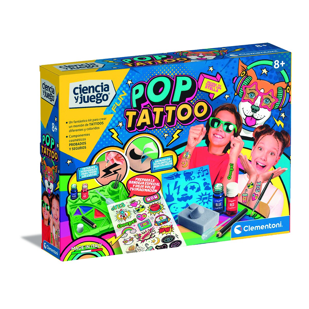 Kit Pop Tattoos · Clementoni · El Corte Inglés