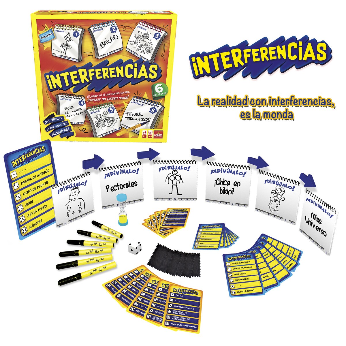 Juego de mesa Interferencias 6 jugadores · Goliath Games · El Corte Inglés