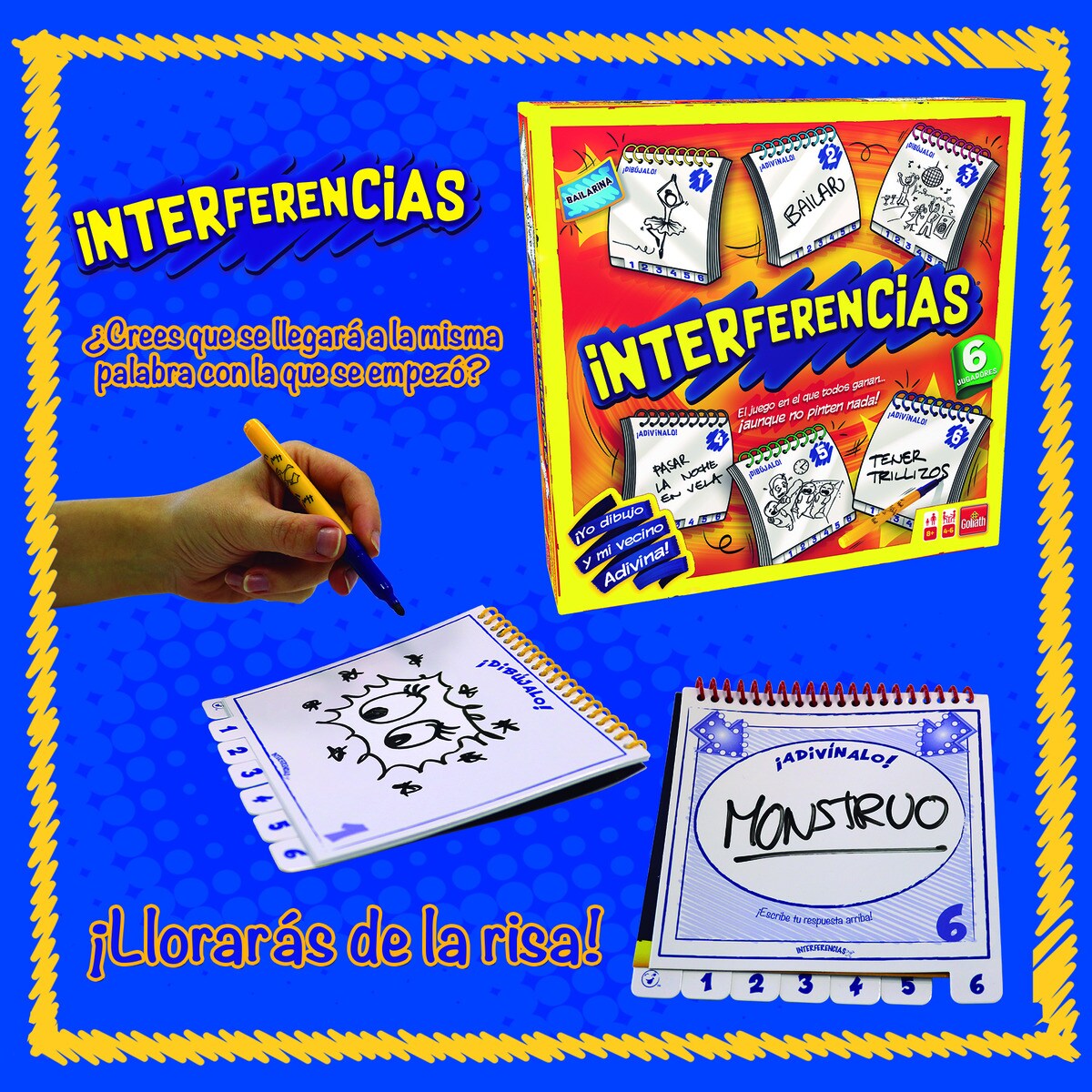 Juego de mesa Interferencias 6 jugadores · Goliath Games · El Corte Inglés