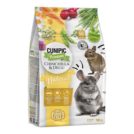 Pienso para chinchillas y degús Cunipic Premium Natural grain free 700 g · Cunipic · El Corte Inglés