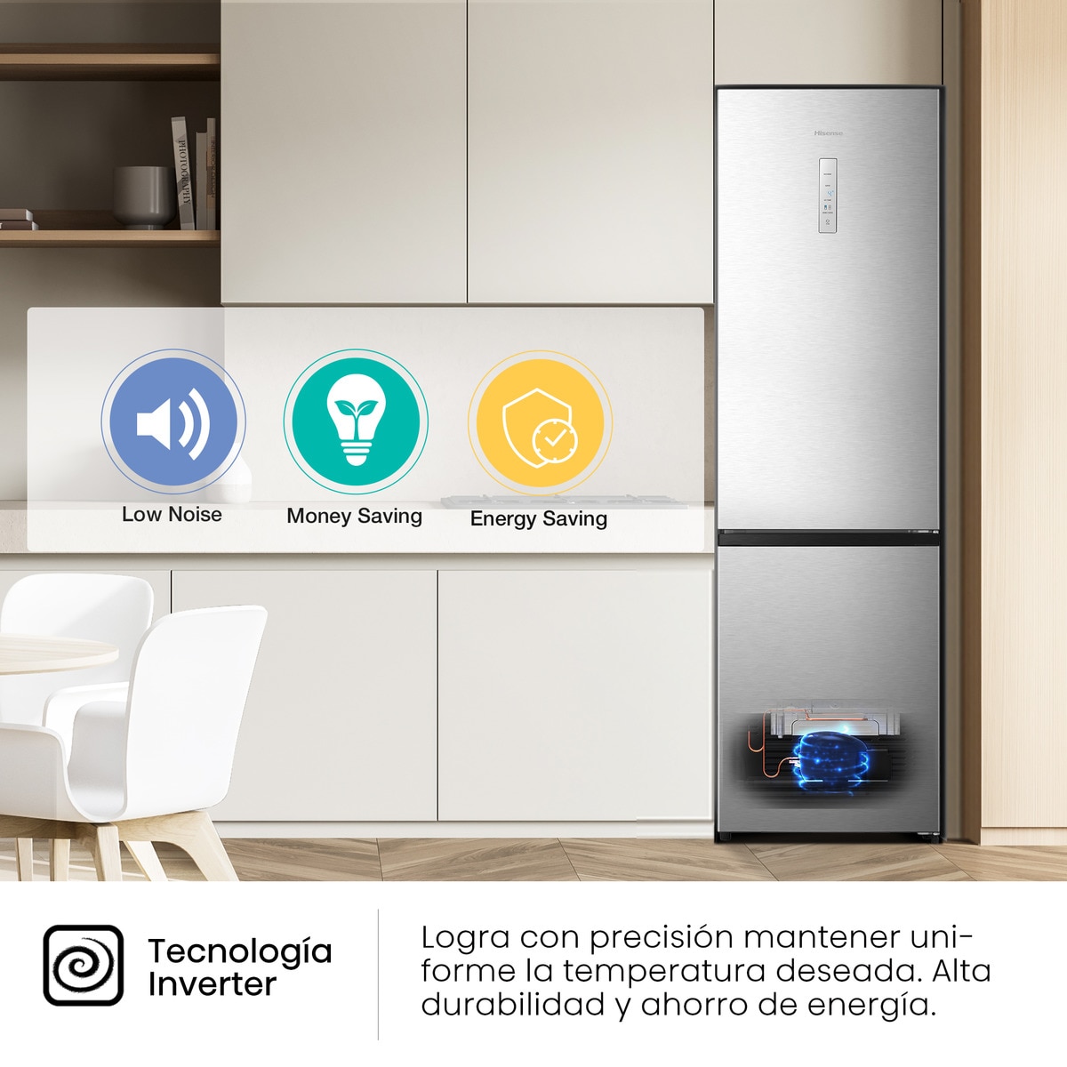 Frigorífico Combi Hisense Multi Air Flow - RB440N4ACD · Hisense · El ...