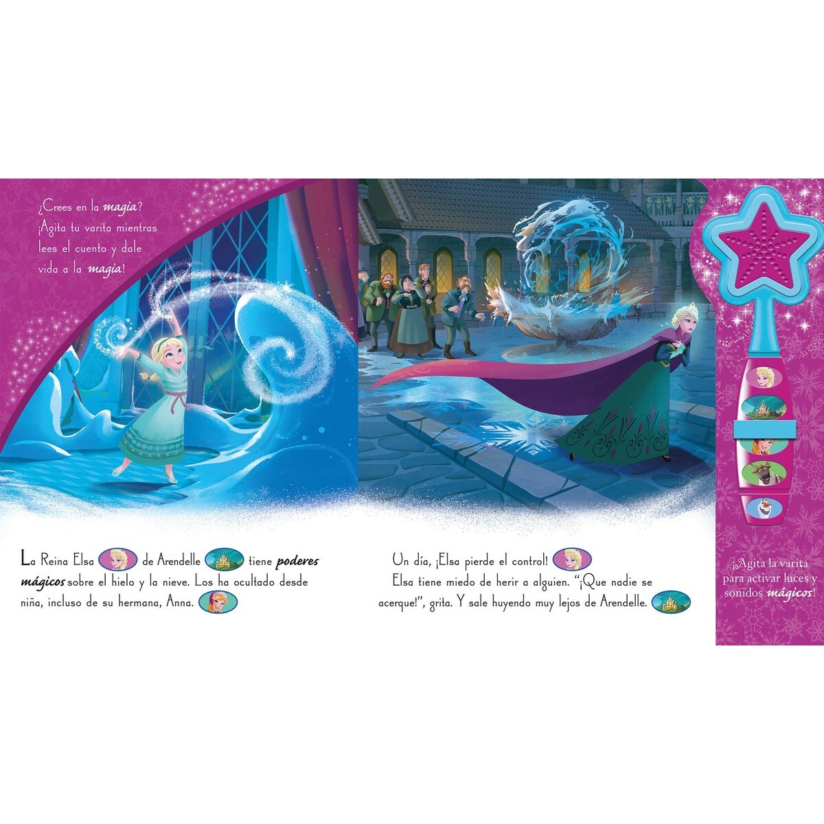 LA MAGIA DE ELSA. DISNEY FROZEN. LIBRO CON VARITA MÁGICA (Tapa dura ...