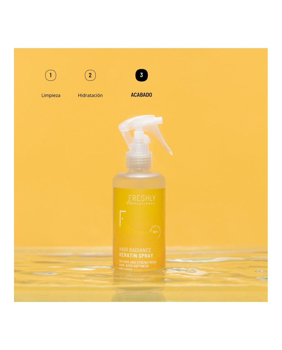 Spray reparador Hair Radiance Keratin Spray 200 ml Freshly Cosmetics ...